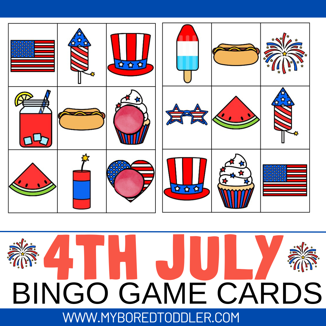 4th July Bingo Game – My Bored Toddler