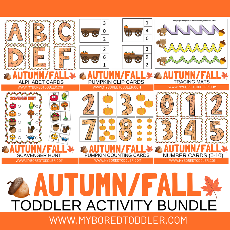 Autumn / Fall Printable Pack – My Bored Toddler