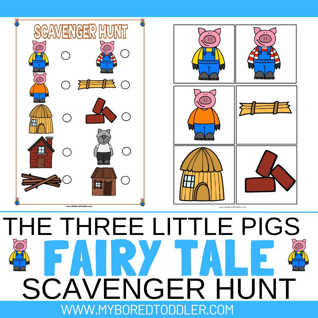 The Three Little Pigs - FAIRY TALES - Scavenger Hunt / Treasure Hunt ...