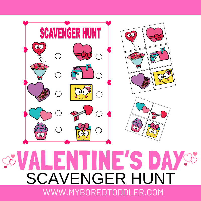 Valentine Scavenger Hunt Free Valentine's Day Scavenger Hunt