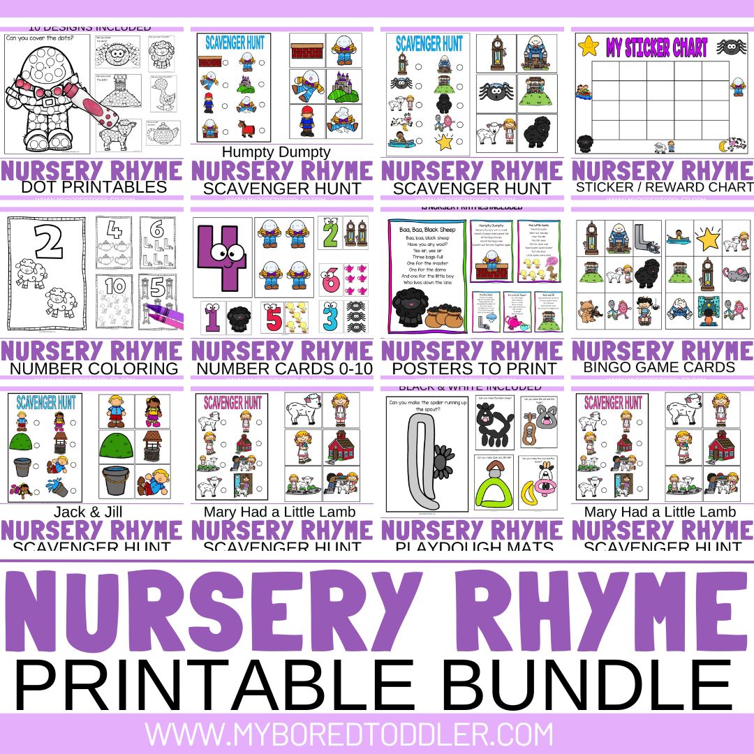 Nursery Rhyme Bundle - FLASH SALE – My Bored Toddler