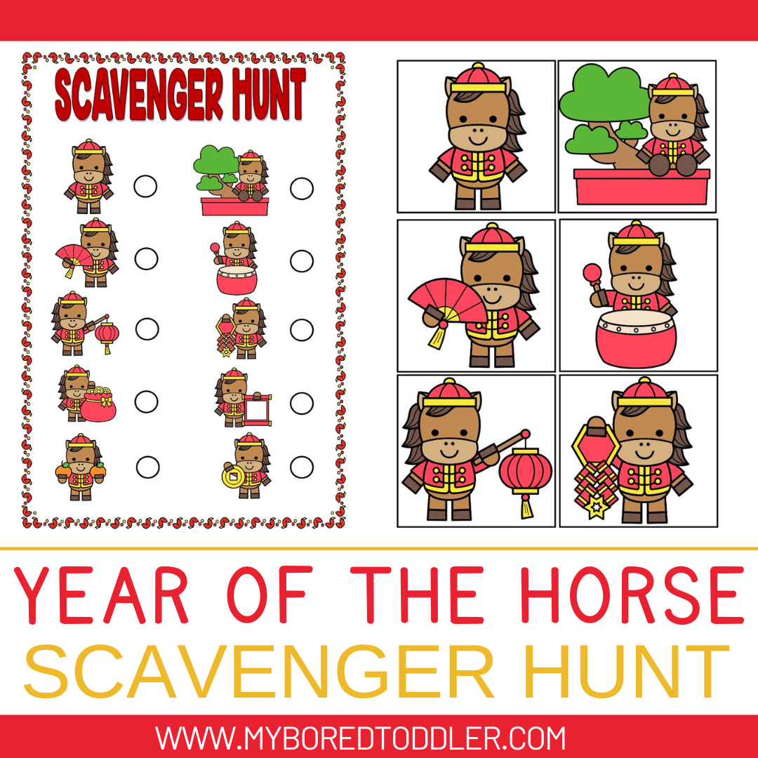Year of the HORSE Chinese New Year / Lunar New Year Scavenger Hunt – My ...