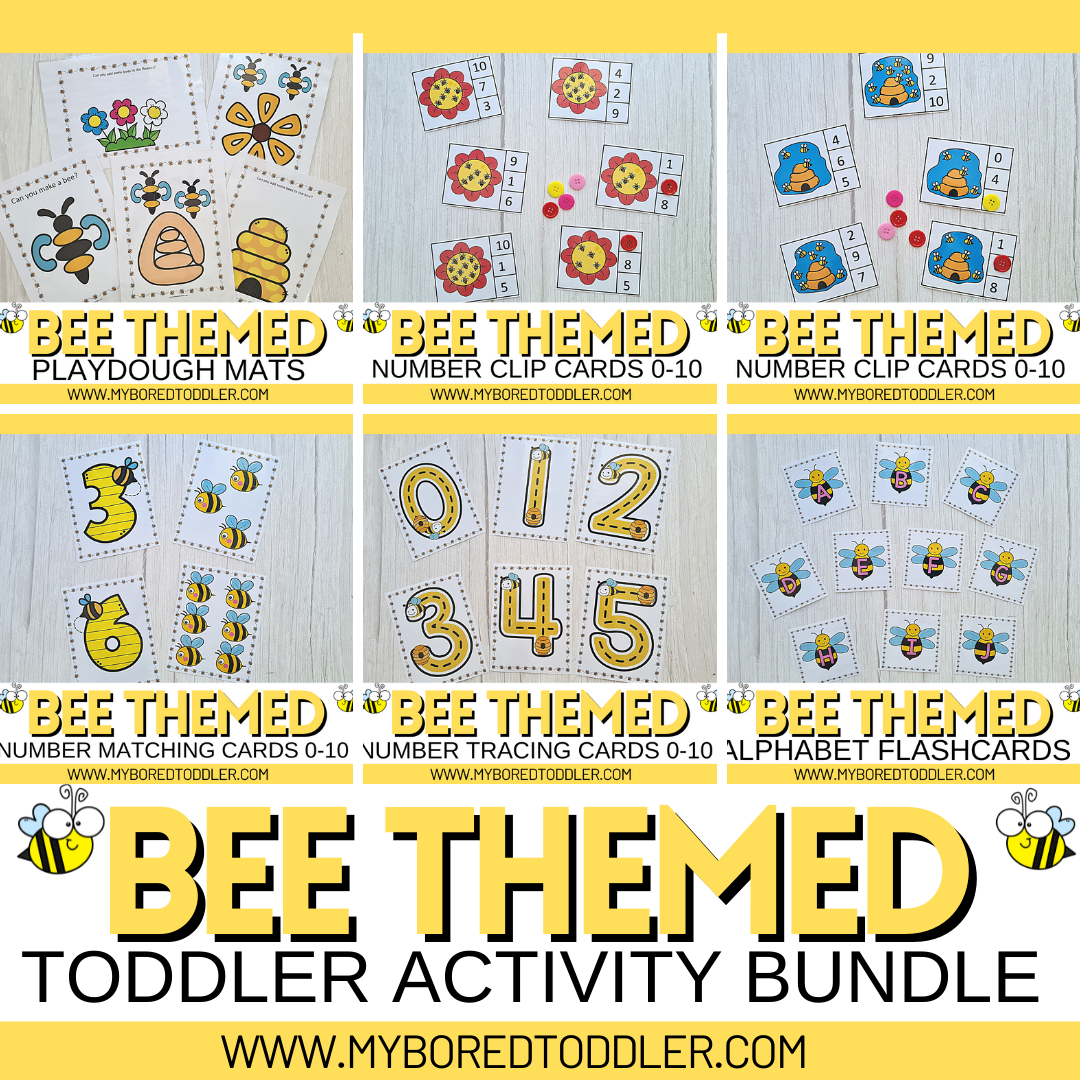 BEE Themed Printable Bundle – My Bored Toddler