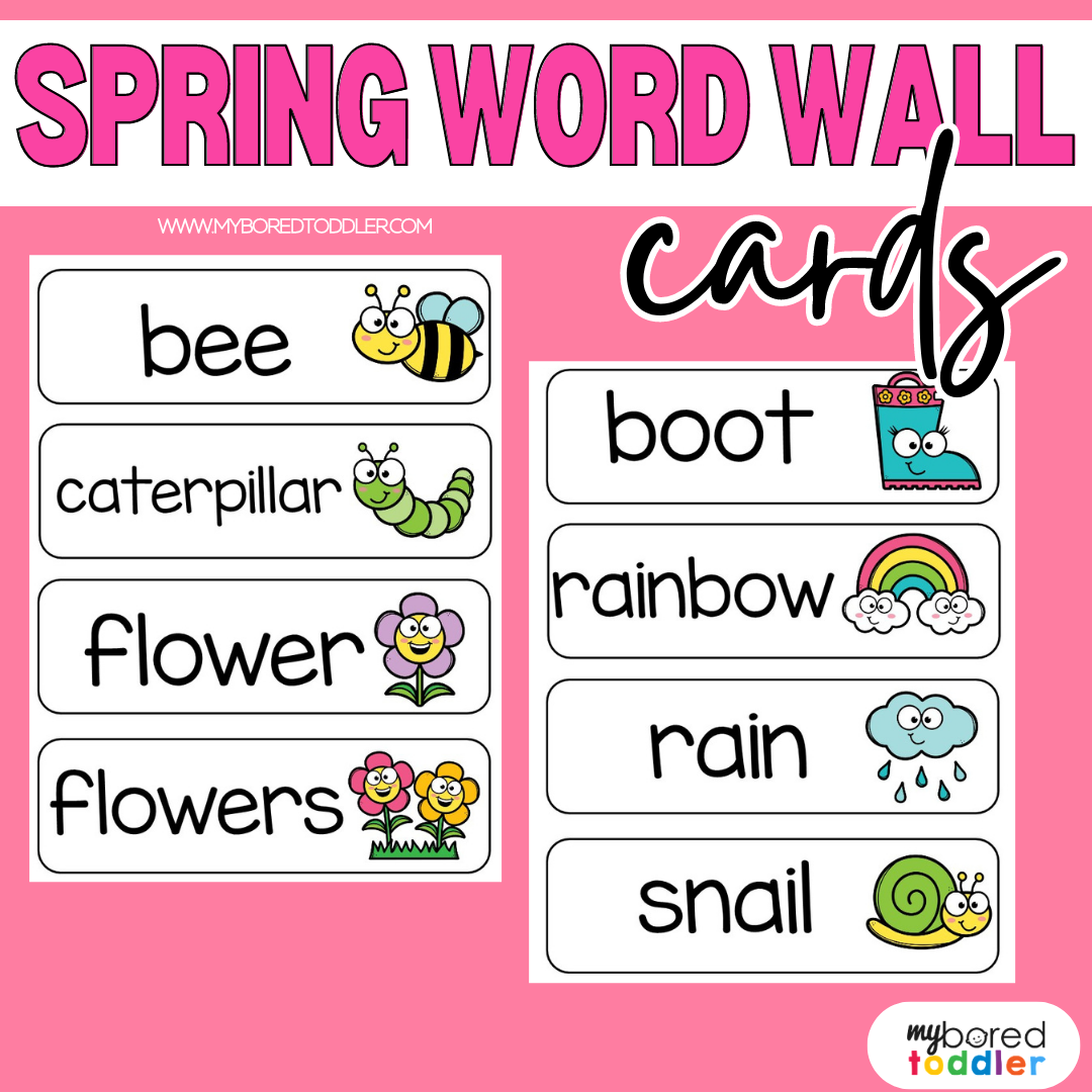 Preschool Word Wall Printables