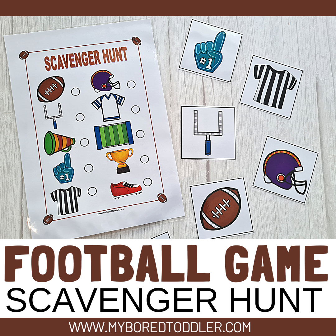Football Scavenger Hunt – My Bored Toddler