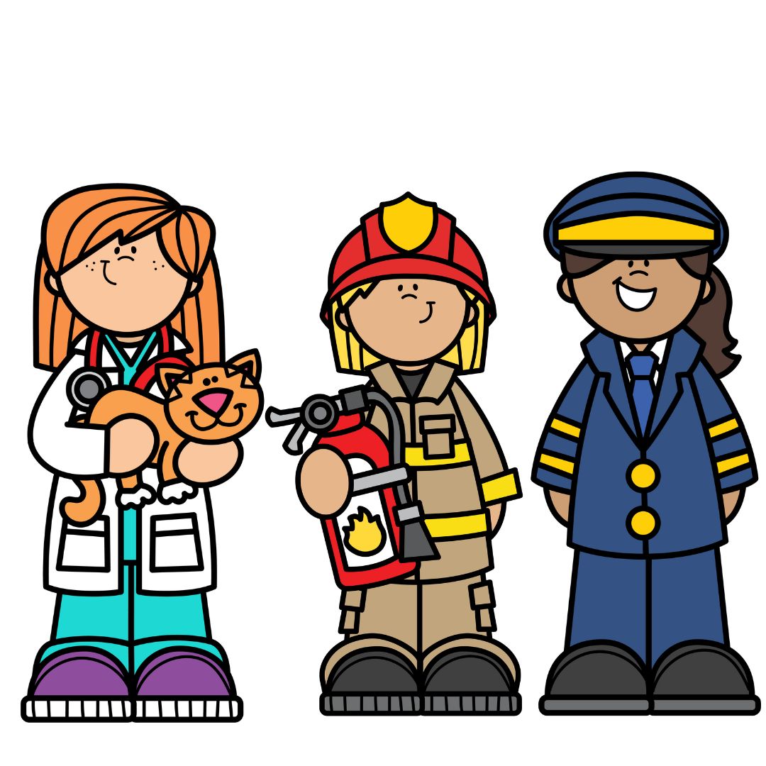 Community Helpers Cartoon