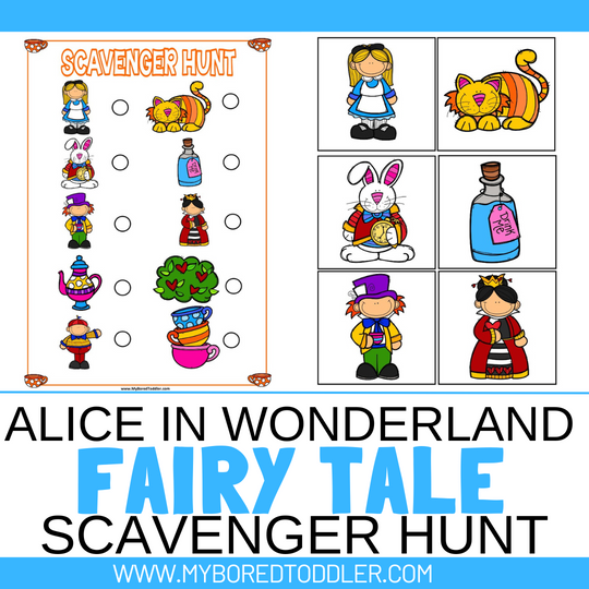Alice In Wonderland - FAIRY TALES - Scavenger Hunt / Treasure Hunt – My ...
