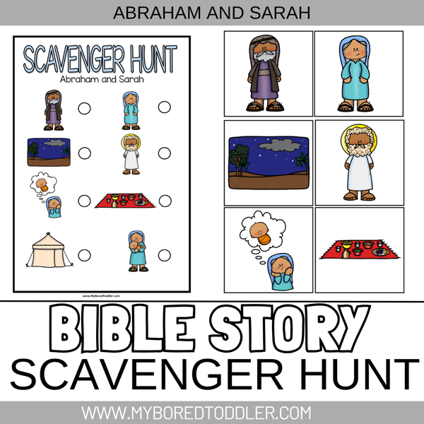 BIBLE STORY - Scavenger Hunt / Treasure Hunt ABRAHAM & SARAH – My Bored ...