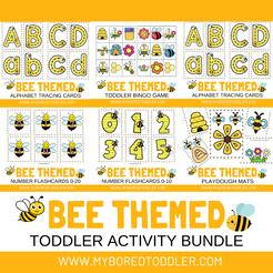 Bee Themed Printable Bundle – My Bored Toddler