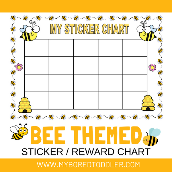 Bee Sticker / Reward Chart – My Bored Toddler
