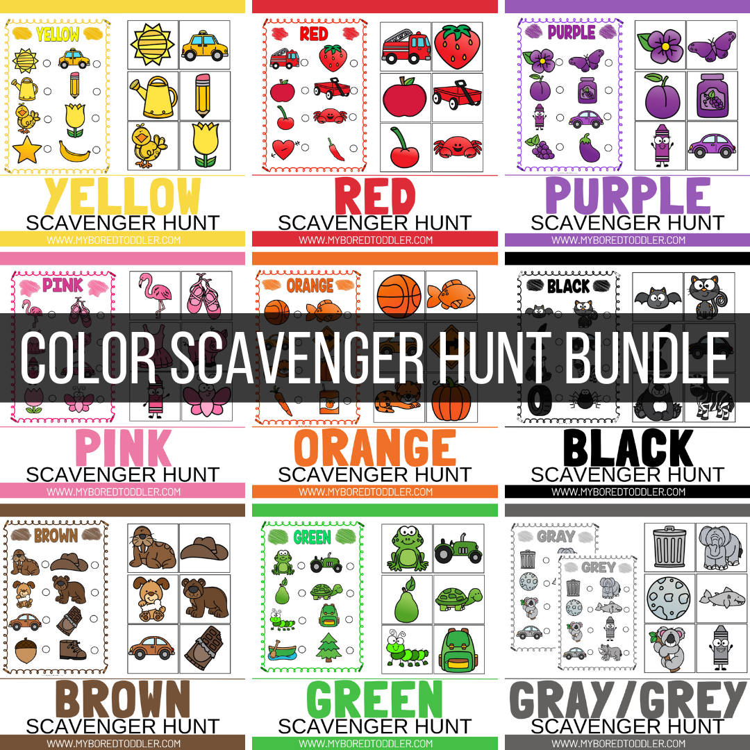 COLORS SCAVENGER HUNT BUNDLE FLASH SALE – My Bored Toddler