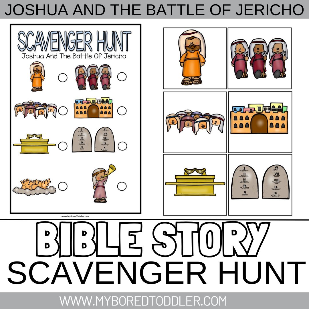 BIBLE STORY - Scavenger Hunt / Treasure Hunt JOSHUA AND THE BATTLE OF ...