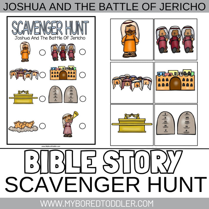 BIBLE STORY - Scavenger Hunt / Treasure Hunt JOSHUA AND THE BATTLE OF ...