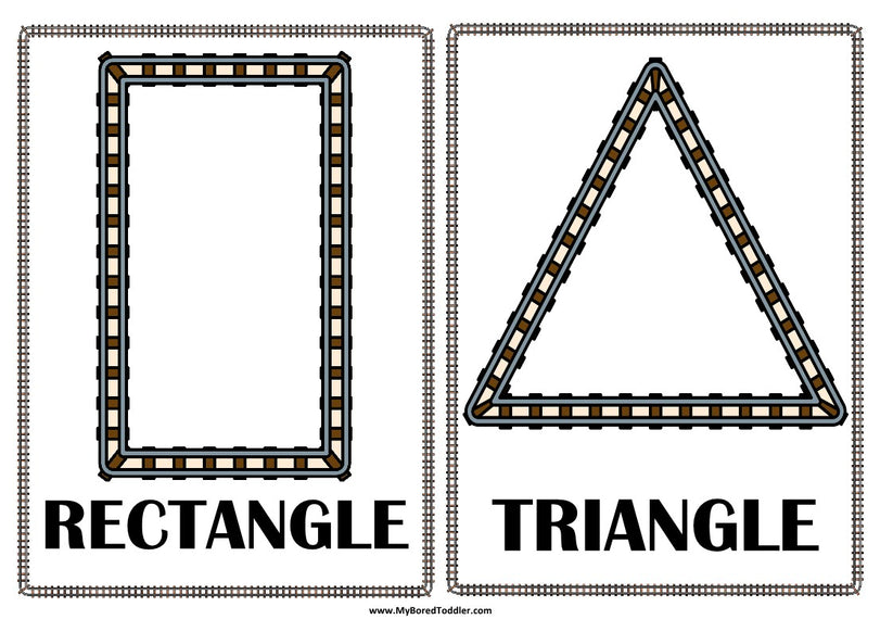 Transport Train Shape Tracing Sheets – My Bored Toddler