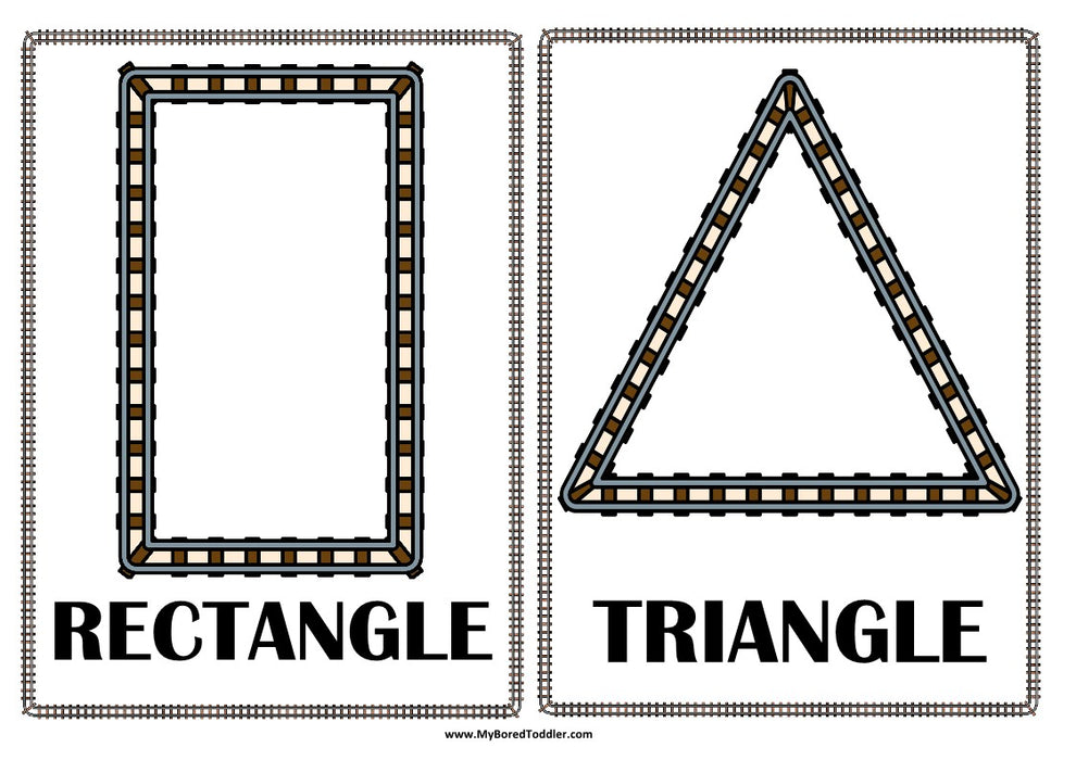 Transport Train Shape Tracing Sheets – My Bored Toddler