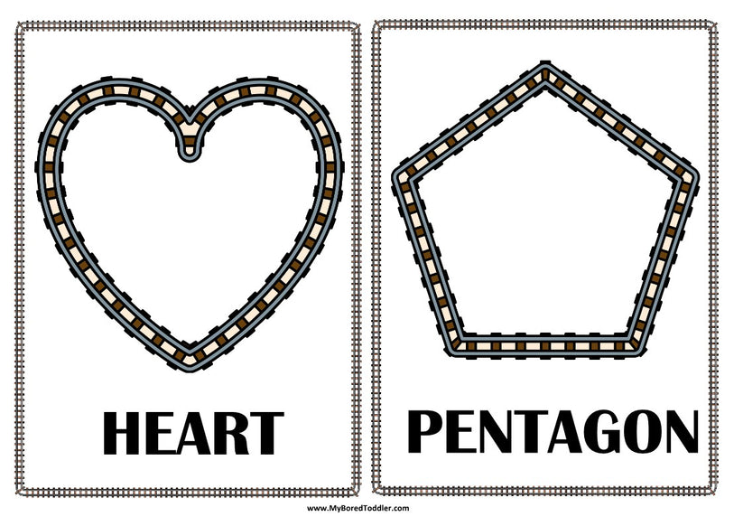 Transport Train Shape Tracing Sheets – My Bored Toddler