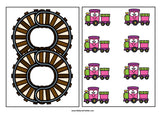 Number Matching Cards 0-10 - TRAINS / TRANSPORT – My Bored Toddler