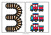 Number Matching Cards 0-10 - TRAINS / TRANSPORT – My Bored Toddler