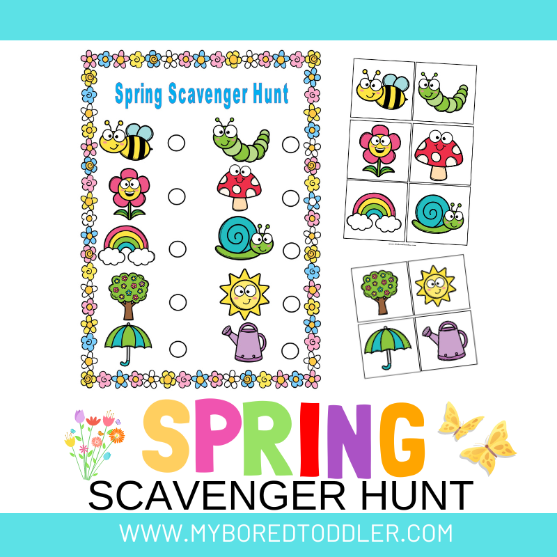 Spring Scavenger Hunt – My Bored Toddler