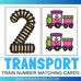 Number Matching Cards 0-10 - TRAINS / TRANSPORT – My Bored Toddler