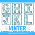 Winter Alphabet Flashcards Uppercase & Lowercase – My Bored Toddler