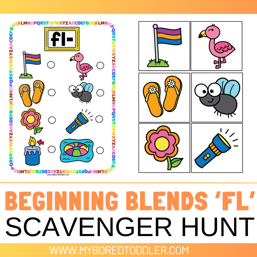 Beginning Blends 'FL' Alphabet Scavenger Hunt / Treasure Hunt – My ...