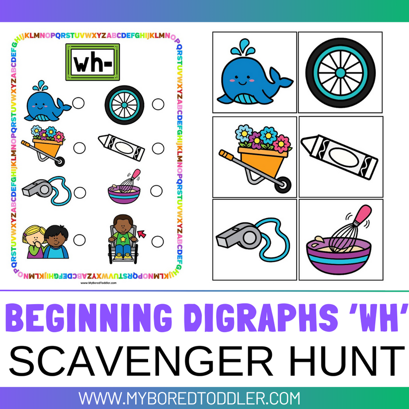Beginning Digraphs Scavenger Hunt Bundle – My Bored Toddler