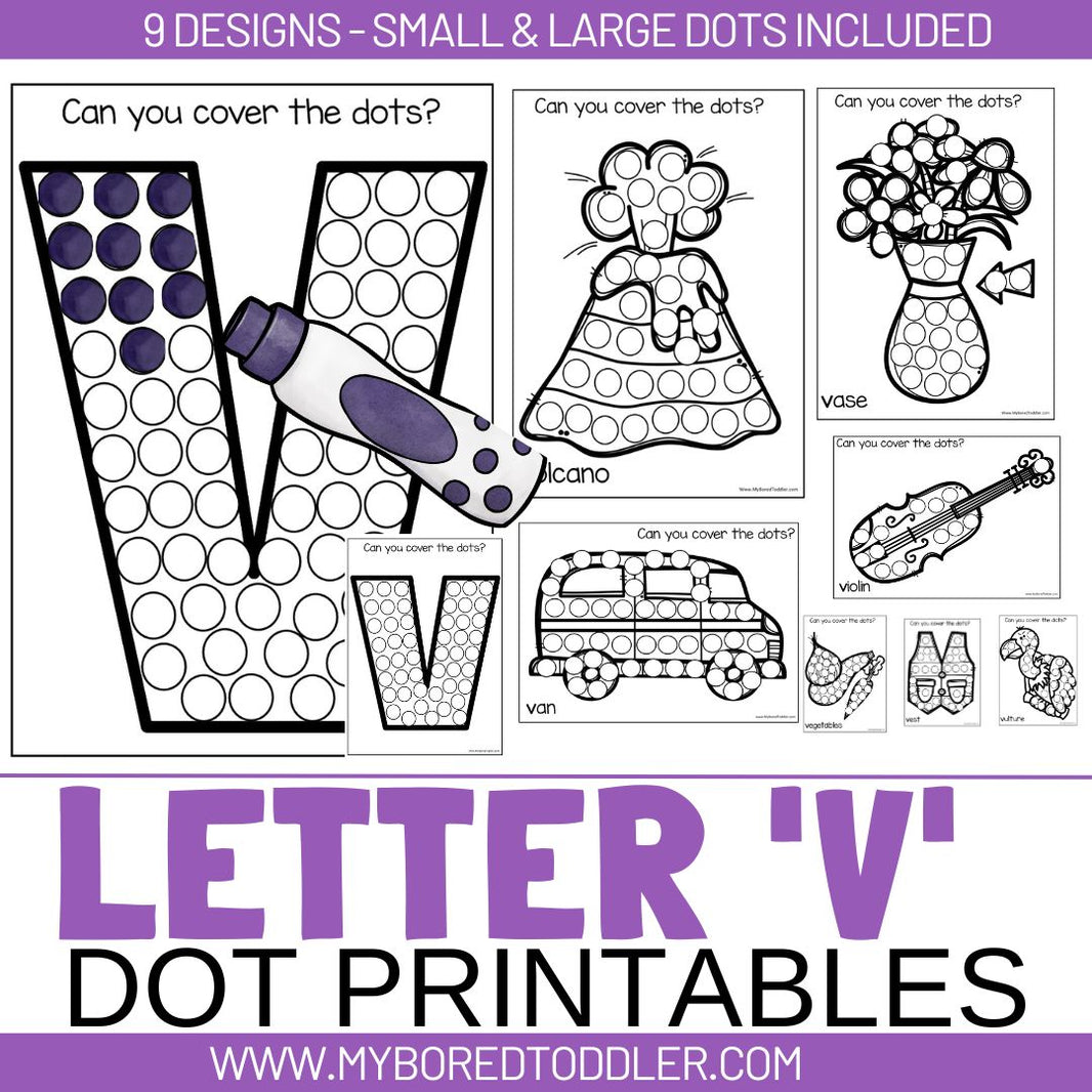 Alphabet Dot Printables – My Bored Toddler