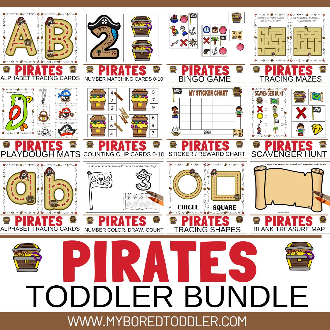 PIRATES Printable Bundle – My Bored Toddler