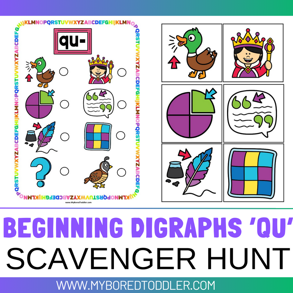 Beginning Digraphs Scavenger Hunt Bundle – My Bored Toddler