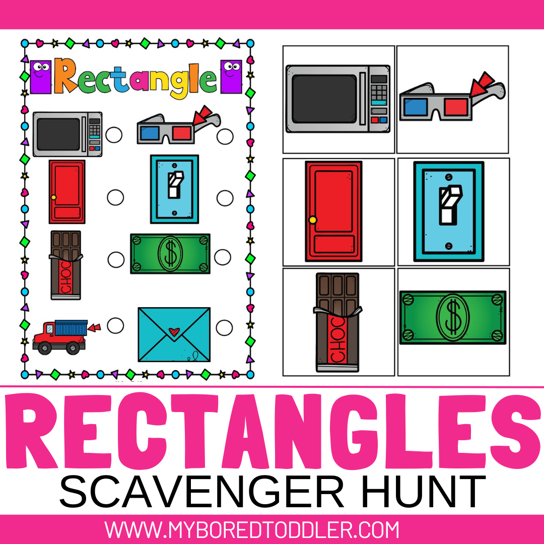 Shapes - Rectangle Scavenger Hunt Game – My Bored Toddler