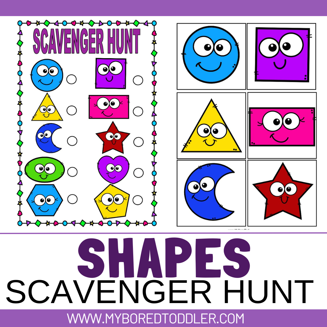 SHAPES Scavenger Hunt – My Bored Toddler
