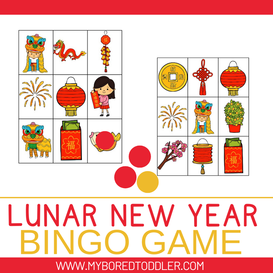 Lunar New Year Bingo Game – My Bored Toddler