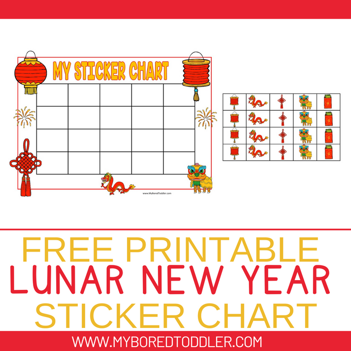 Lunar New Year Sticker Chart - FREE – My Bored Toddler
