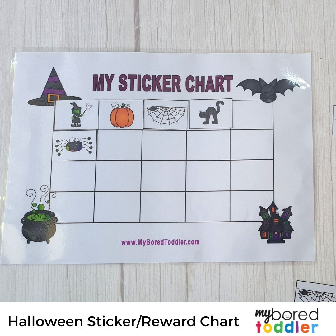 Halloween Sticker / Reward Chart – My Bored Toddler