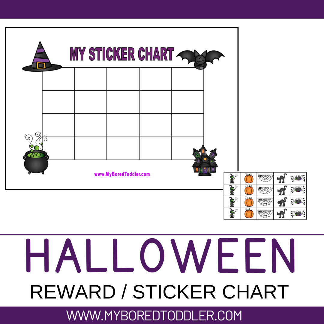 Halloween Sticker / Reward Chart – My Bored Toddler
