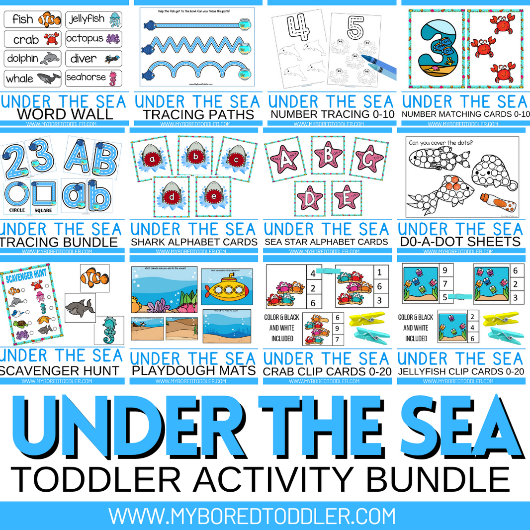 Under the Sea / Ocean – My Bored Toddler