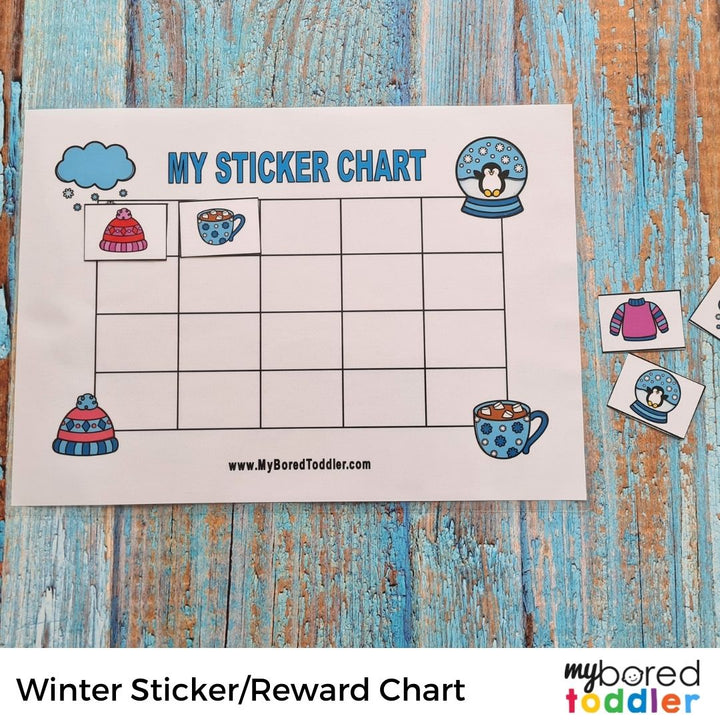 Winter Sticker / Reward Chart – My Bored Toddler