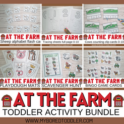 FARM themed printable bundle - FLASH SALE! – My Bored Toddler