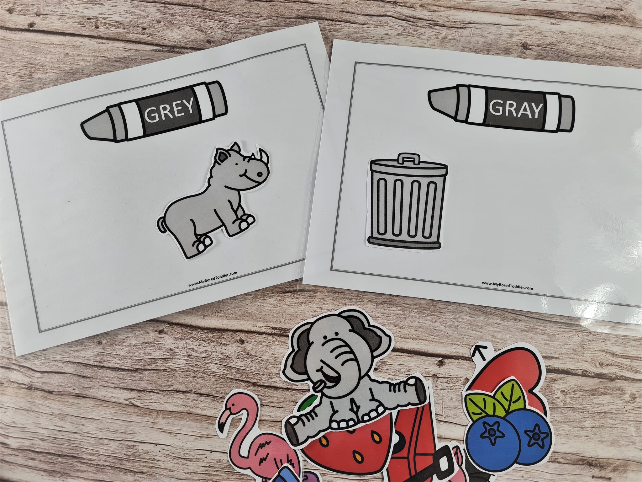 Color Matching and Sorting Cards - FREE – My Bored Toddler