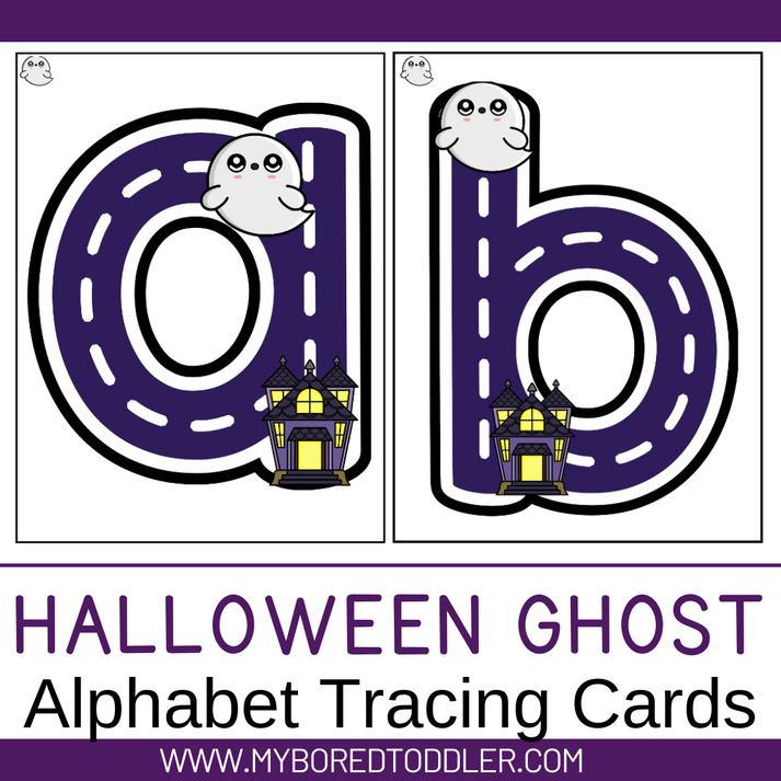 Halloween Ghost Alphabet Tracing Cards - Lowercase & Uppercase – My ...