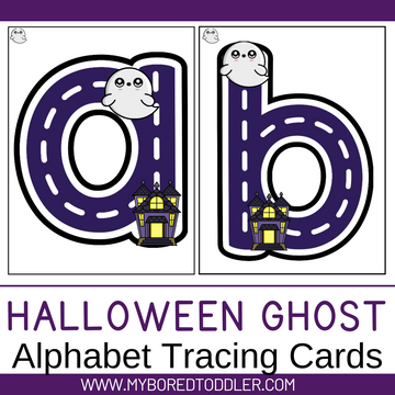 Halloween Ghost Alphabet Tracing Cards - Lowercase & Uppercase – My ...