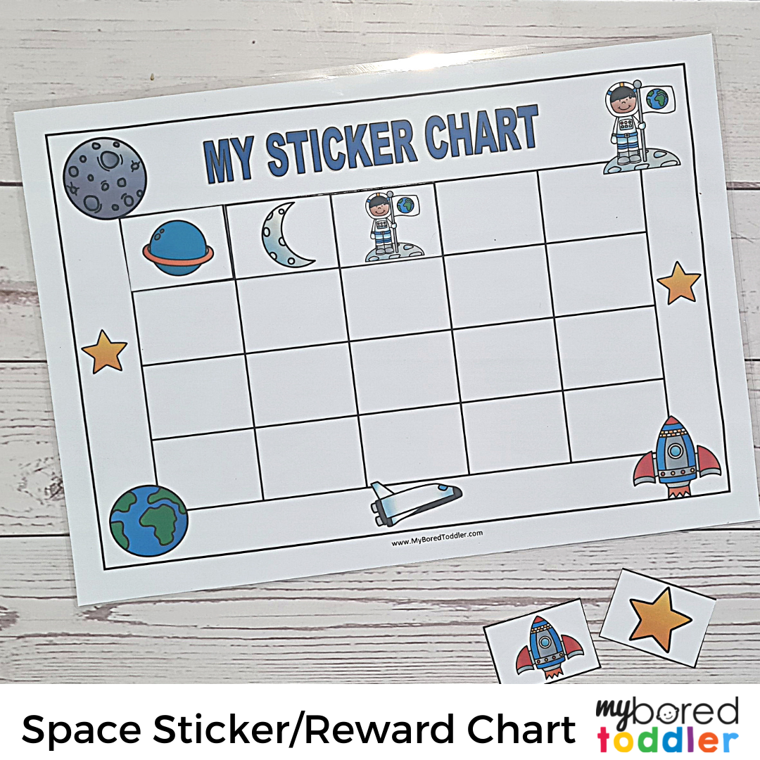 Space Sticker / Reward Chart – My Bored Toddler