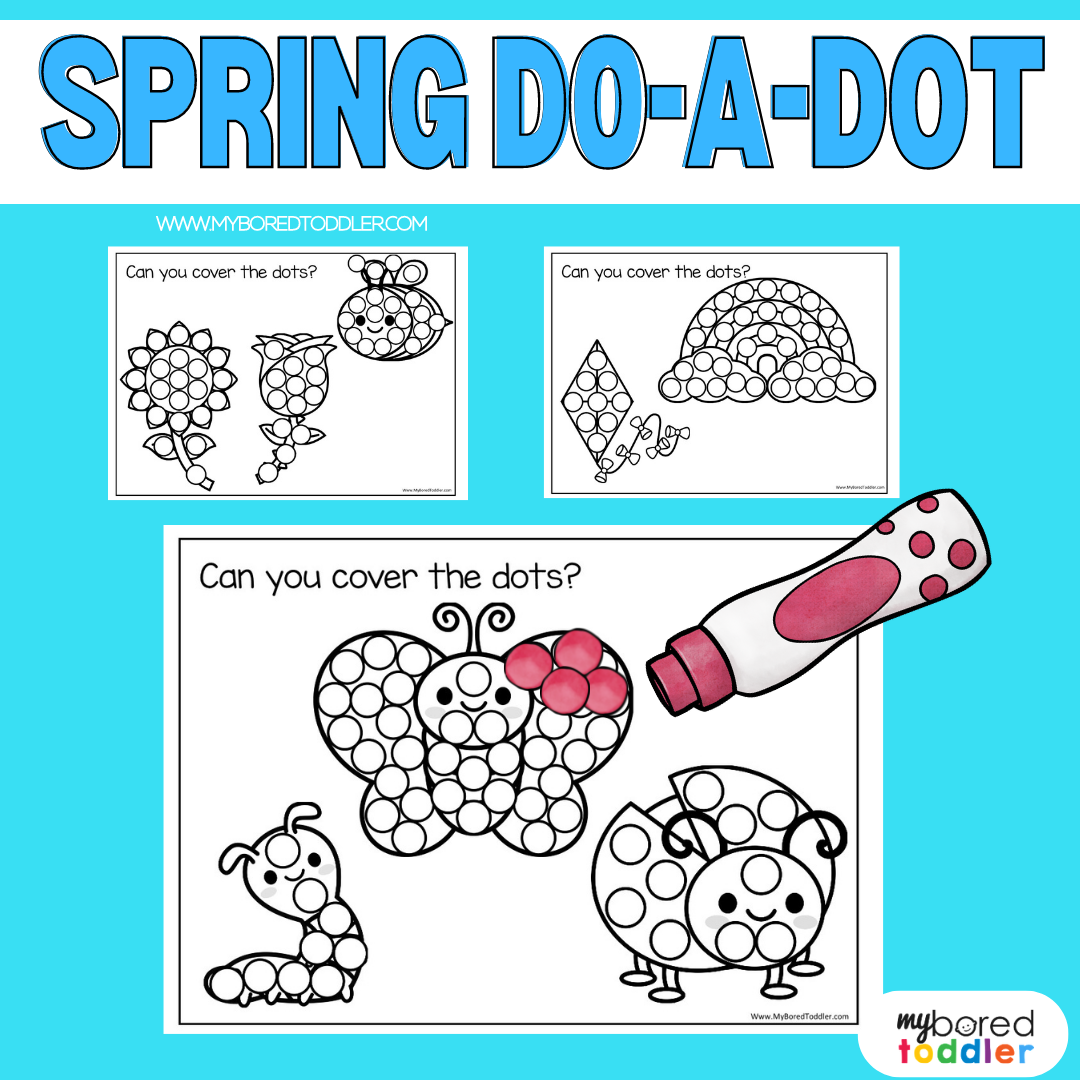Spring Do a Dot Sheets – My Bored Toddler