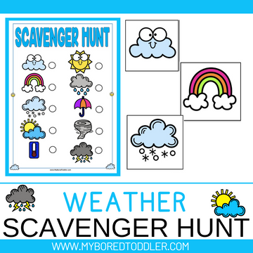 WEATHER Scavenger Hunt – My Bored Toddler
